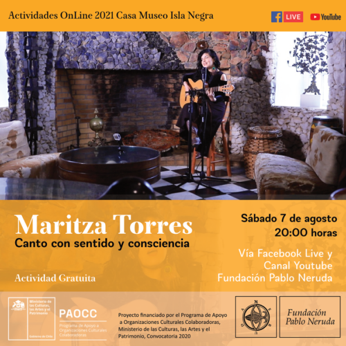 Actividades On Line 2021 – Casa Museo Isla Negra: Maritza Torres. Canto ...
